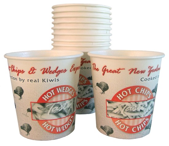 Hot Chip and Wedge Cup - Kiwi-Cup - Shopping cart cafe supplies