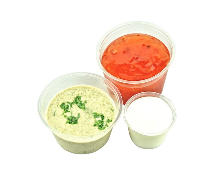 Portion Pot 0.5oz PLA, Pack 100 - Vegware - Shopping cart cafe supplies