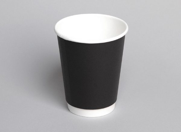 Hot Cup 12oz Double Wall Coastal Shopping Cart Cafe Supplies